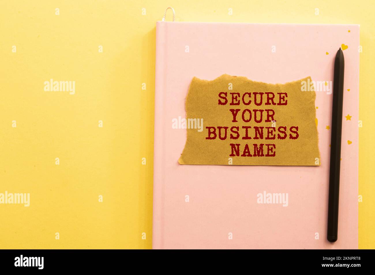 Retro effect and toned image of a woman hand writing a note with a ...