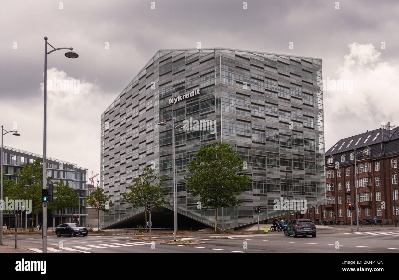 Copenhagen, Denmark - July 23, 2022: Modern gray, glass and steel ...