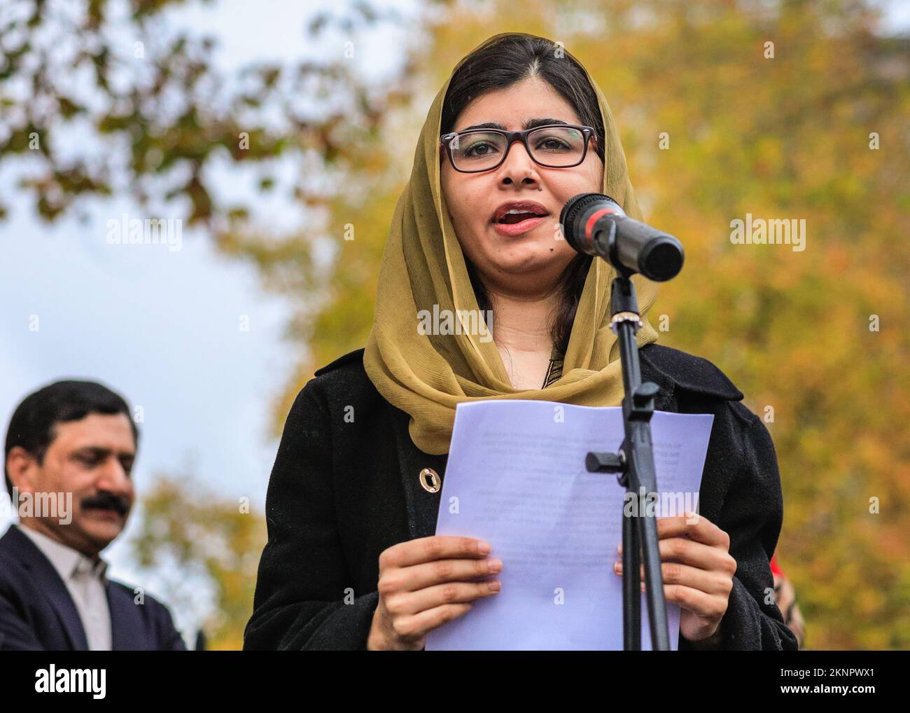 London, UK. 27th Nov, 2022. Malala Yousafzai, Nobel Peace Prize laureate, human rights activist ...