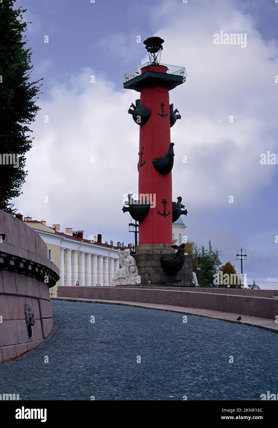 The two Rostrate Columns of St. Petersburg (or Rostral Columns) are ...
