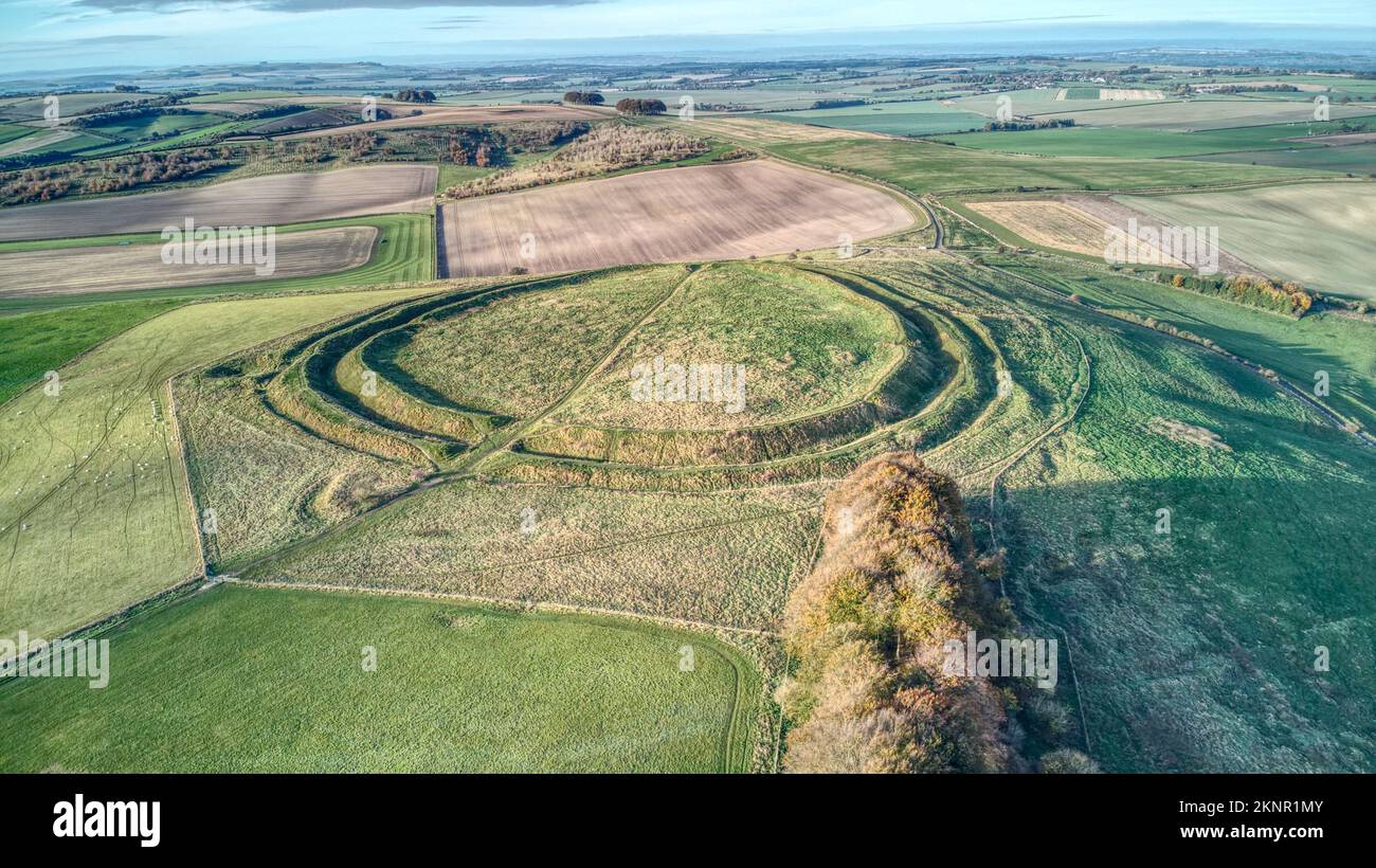 Barbury castle iron age hill fort hi-res stock photography and images ...