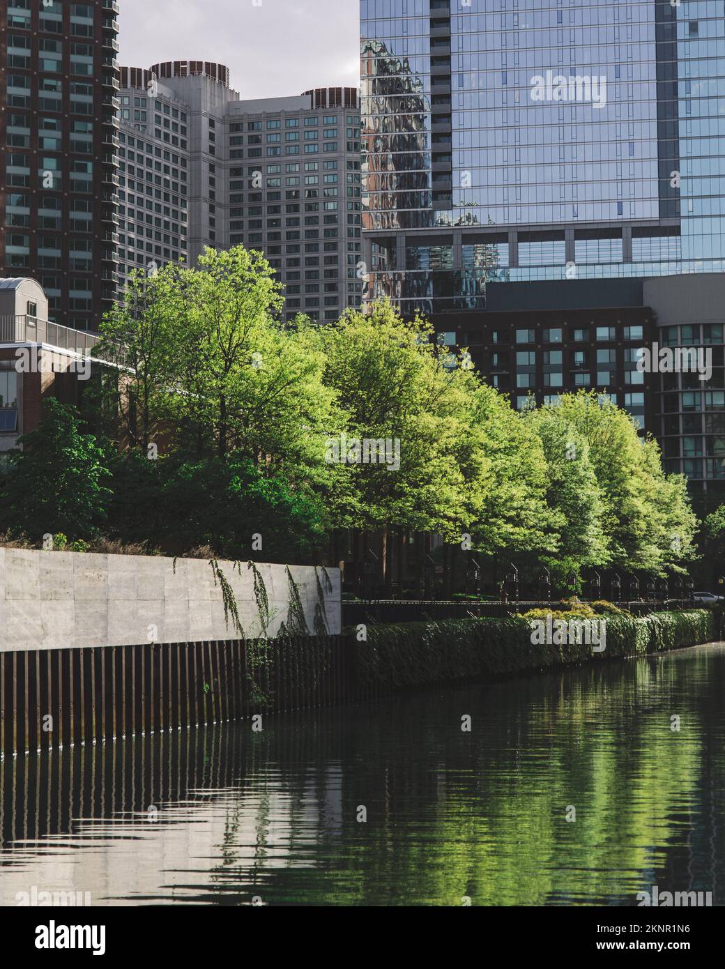 A canal in a modern city Stock Photo - Alamy
