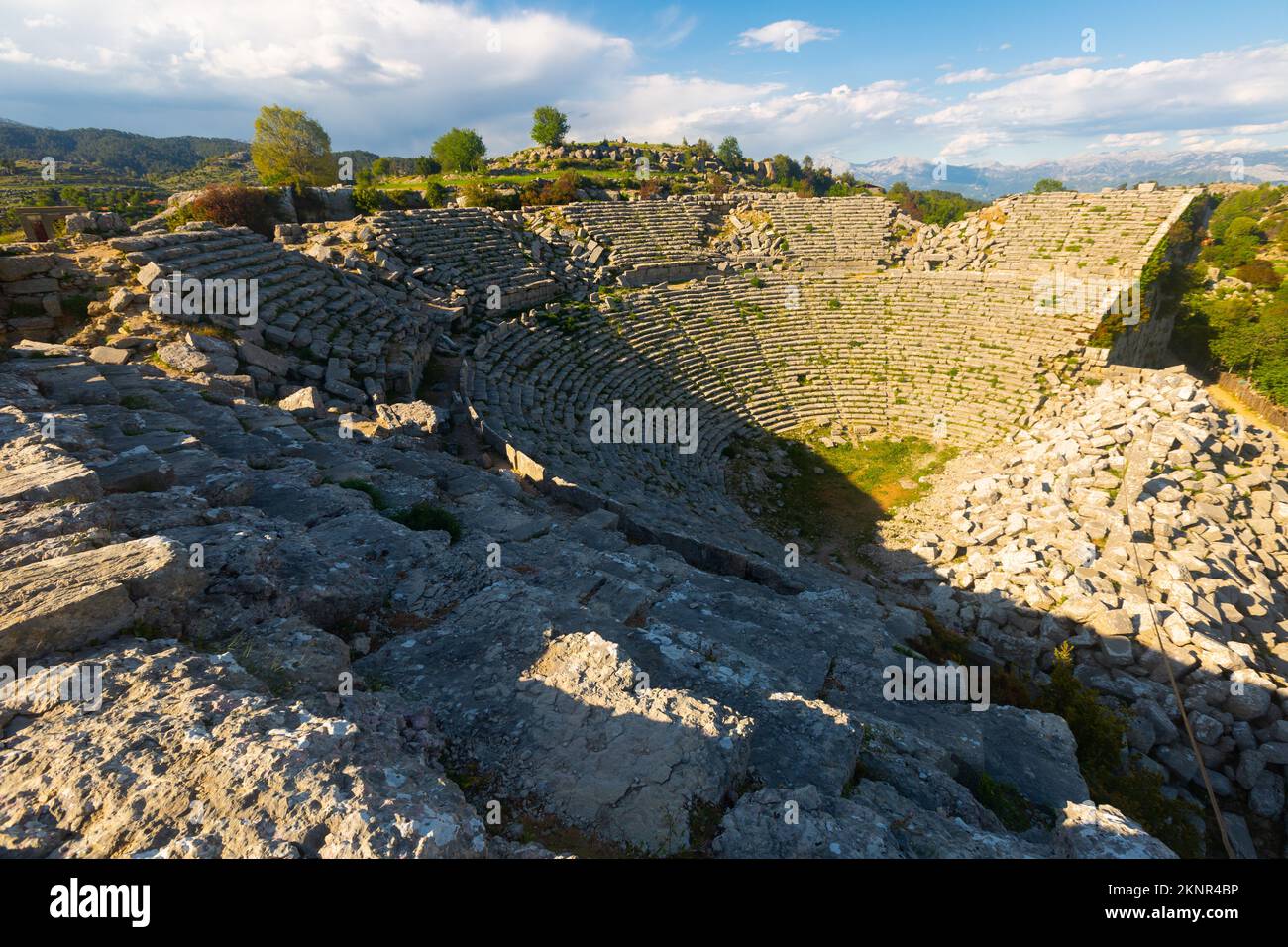 Selge Ancient City - Altinkaya amphitheater on spring day. Turkey Stock ...