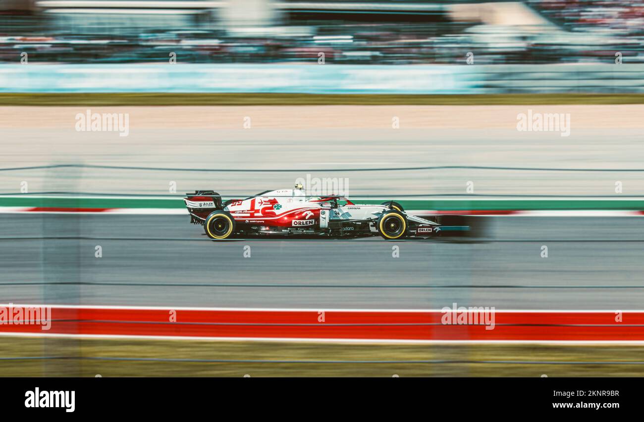 A beautiful view of Alfa Romeo F1 car at COTA Stock Photo - Alamy