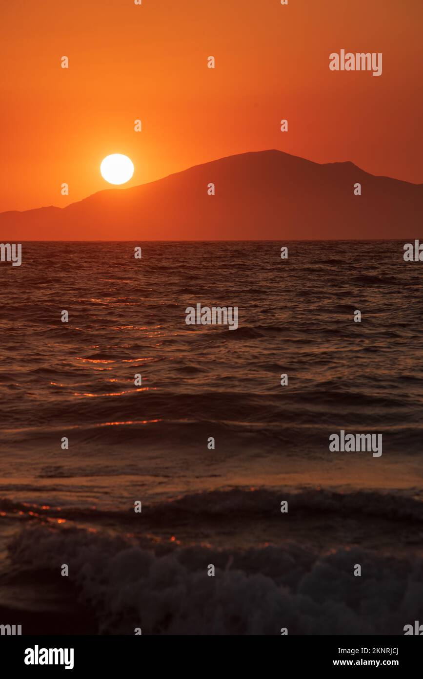 Sunset view on Kos island Stock Photo - Alamy