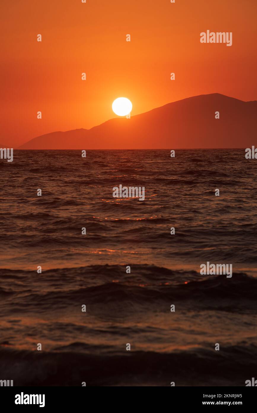 Sunset view on Kos island Stock Photo - Alamy