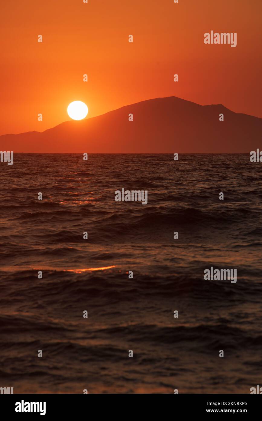 Sunset view on Kos island Stock Photo - Alamy