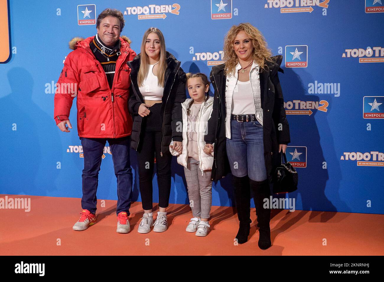 Paco Collado and family attend the film photocall for "A Todo Tren 2 ...