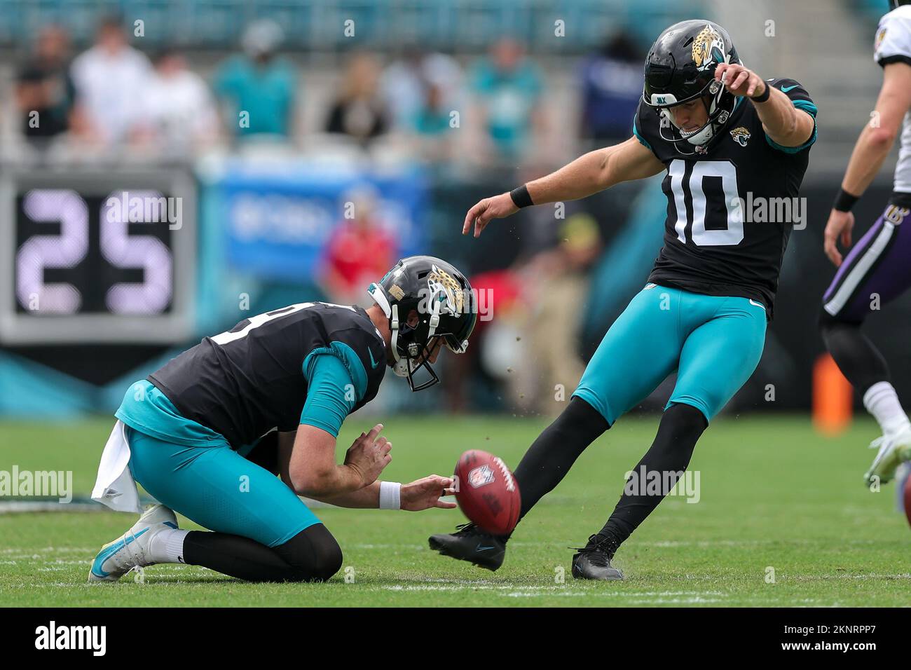 Jacksonville, Florida, USA. November 27, 2022: Jacksonville Jaguars ...