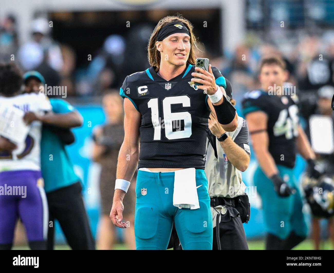 November 27, 2022: Jacksonville Jaguars quarterback Trevor Lawrence (16 ...