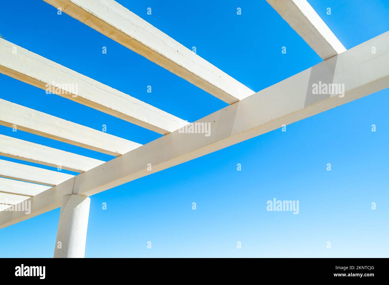 Decorative concrete structure on the promenade in Fuengirola, Andalusia ...