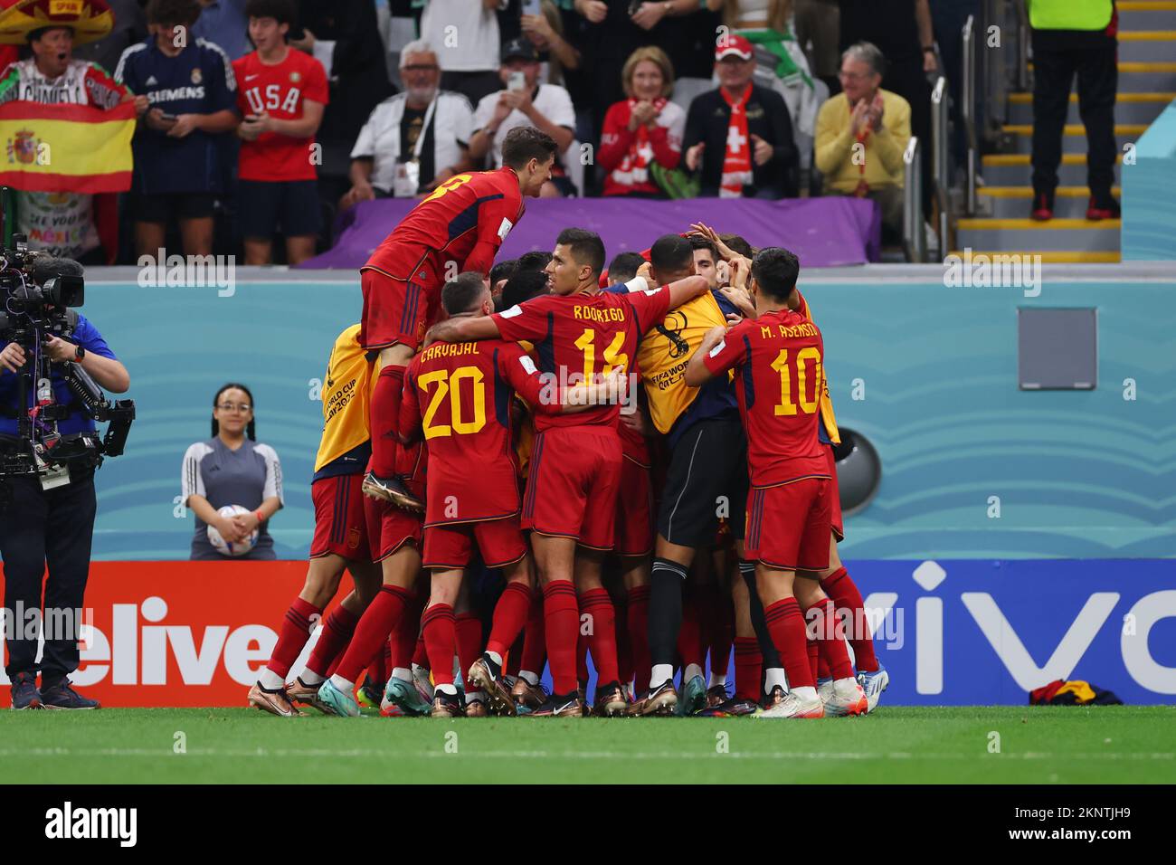 Al Khor, Qatar. 27th Nov, 2022. Spain team group (ESP) Football/Soccer : FIFA World Cup Qatar ...