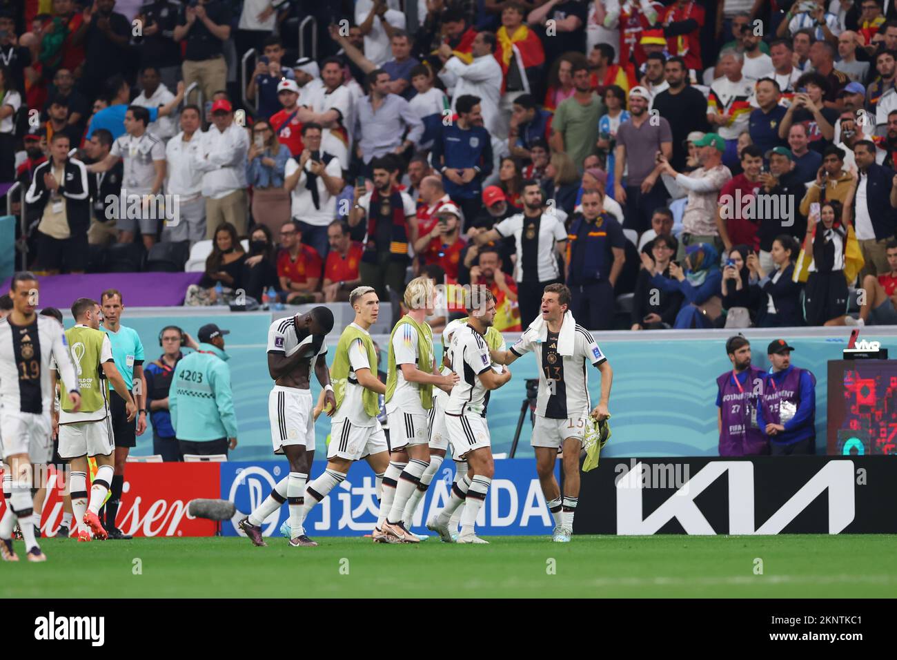 Al Khor, Qatar. 27th Nov, 2022. Germany team group (GER) Football ...