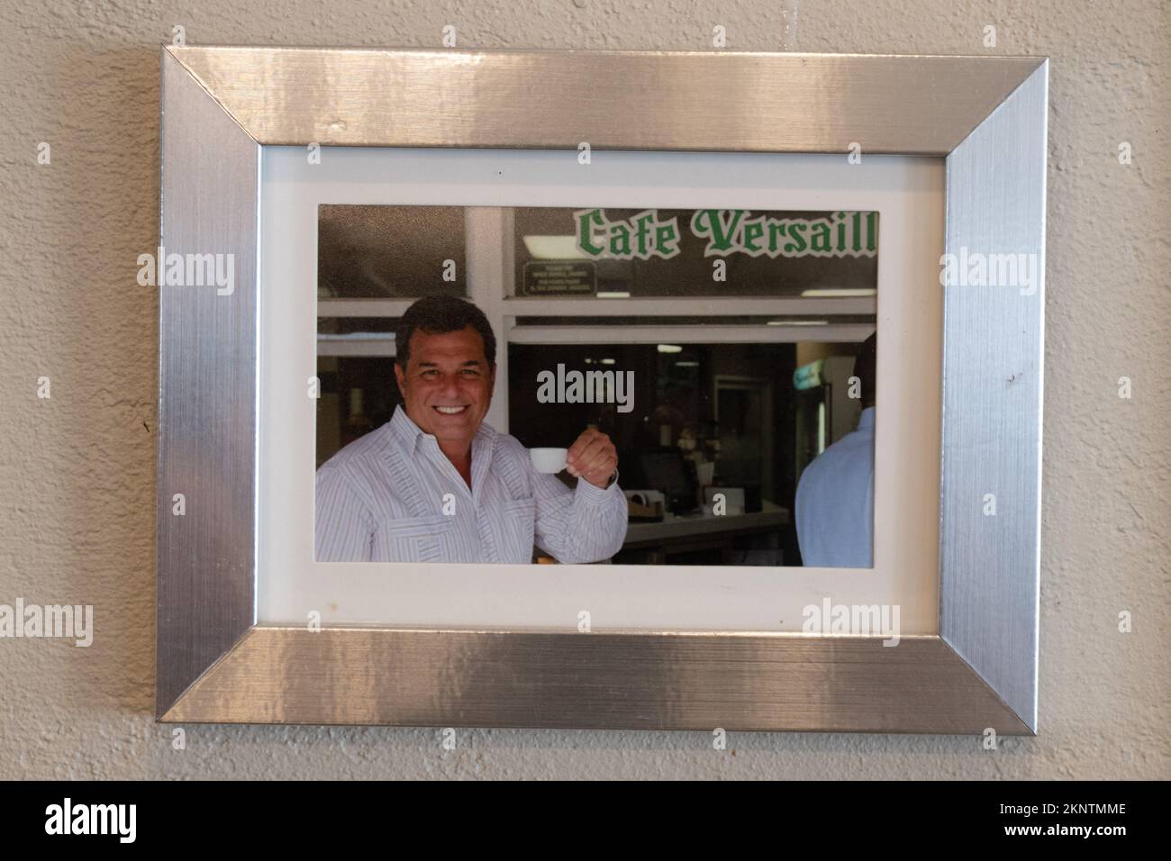 Miami Usa 27th Nov 2022 A Picture Hangs Inside The Restaurant Of Owner Felipe Sr Felipe