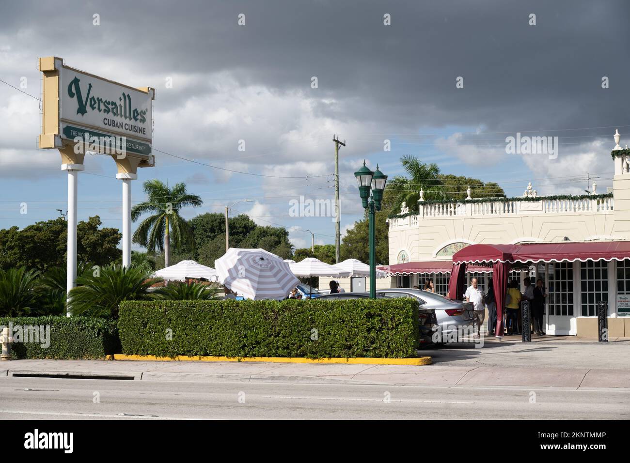 The exterior of Versailles restaurnat. Felipe Valls Sr., Founder of ...
