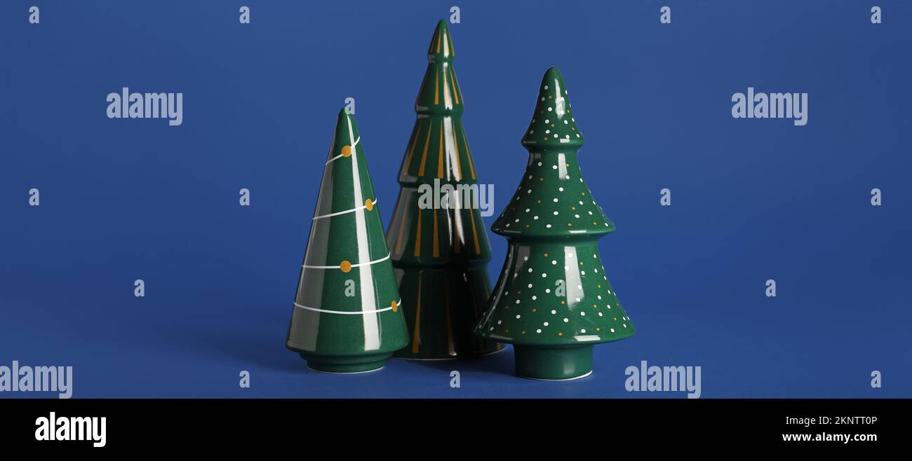 Decorative ceramic christmas trees hi-res stock photography and images ...