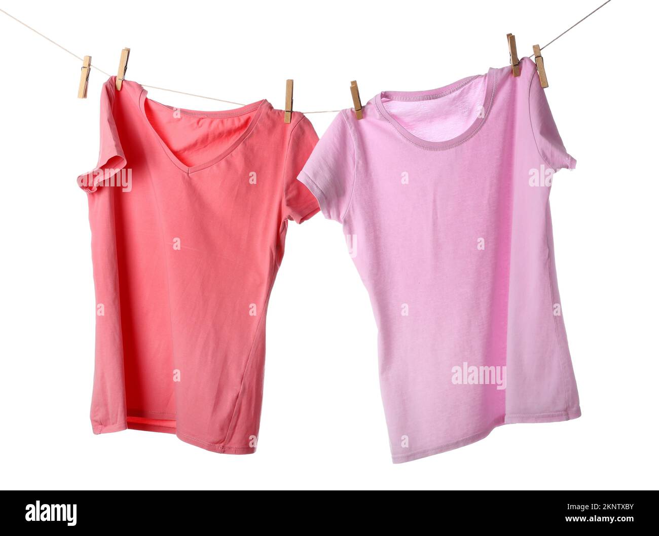 Hanging t shirts Cut Out Stock Images & Pictures - Alamy