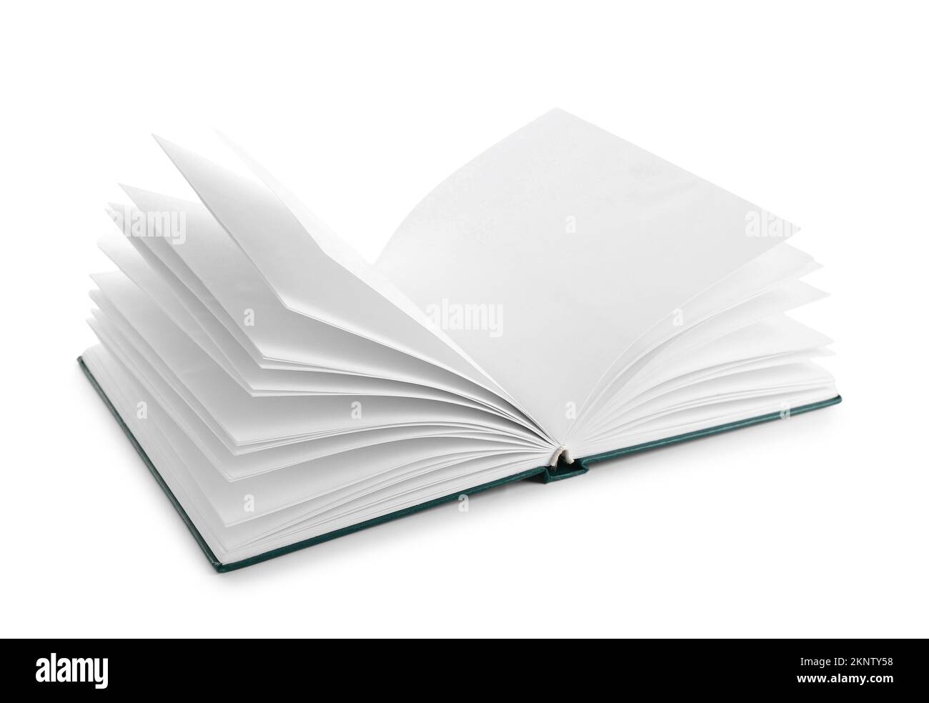 Flying open book isolated on white background Stock Photo - Alamy