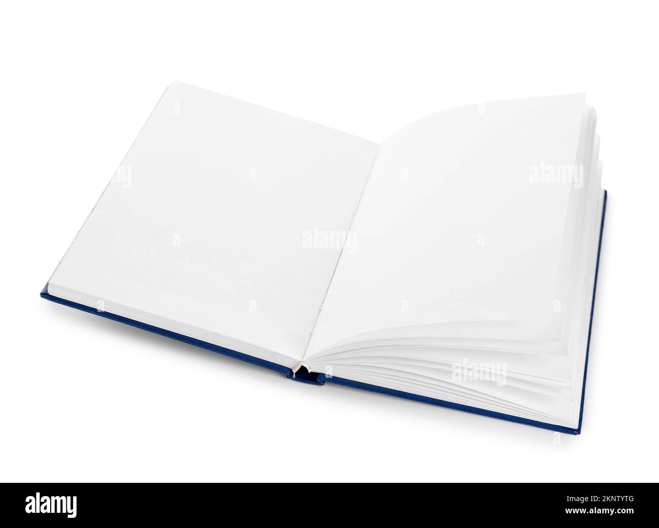 Flying blank book isolated on white background Stock Photo - Alamy