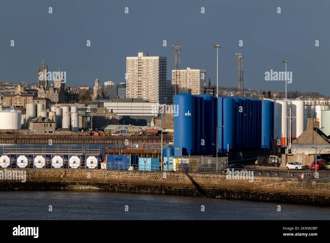 25 November 2022. Aberdeen, Scotland. This is the view of Aberdeen City ...