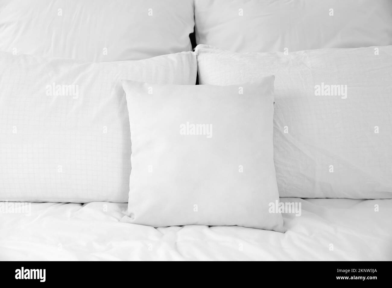 Bed, pillows, sheets Black and White Stock Photos & Images - Alamy