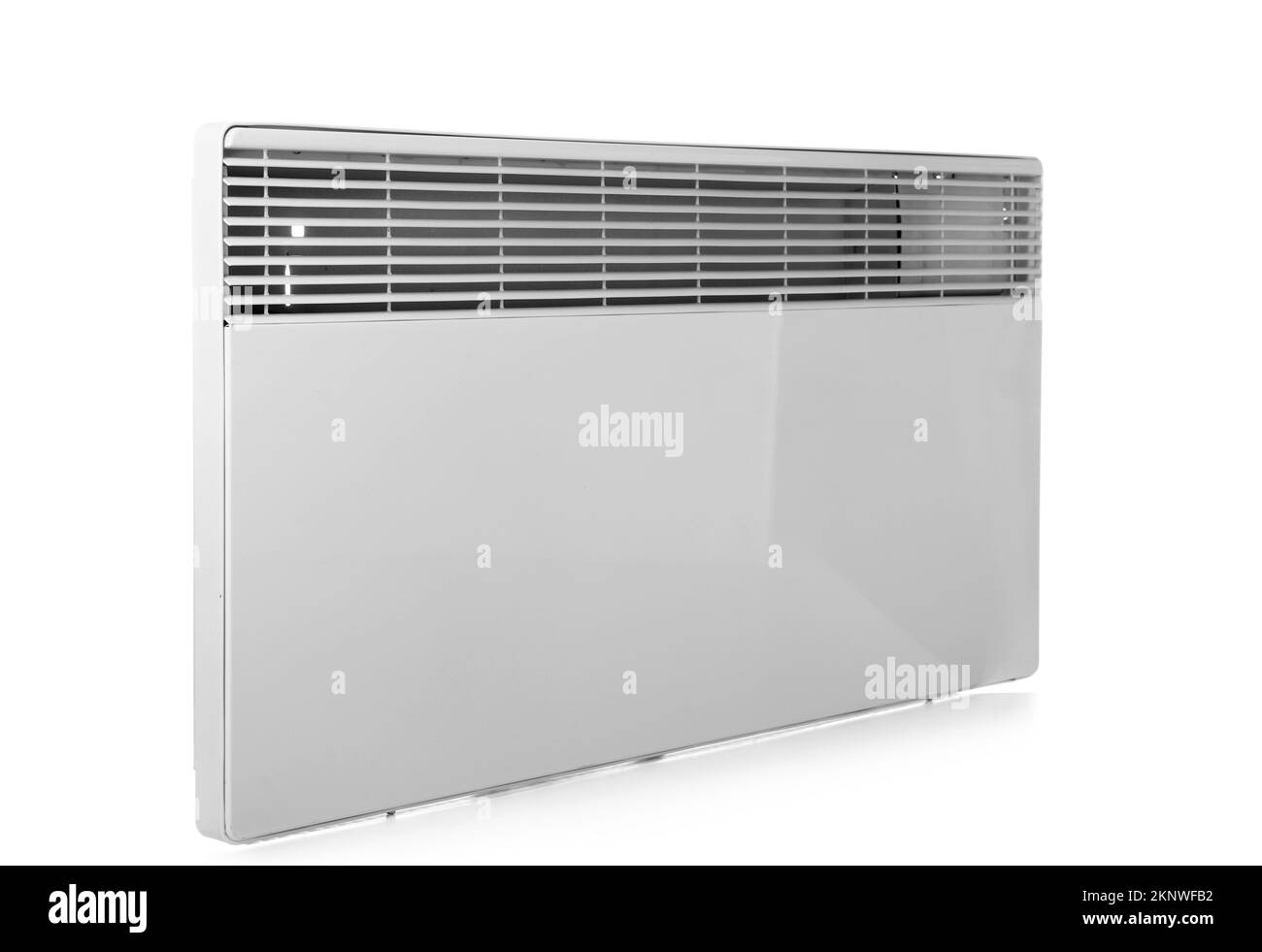 Electric radiator on white background Stock Photo - Alamy