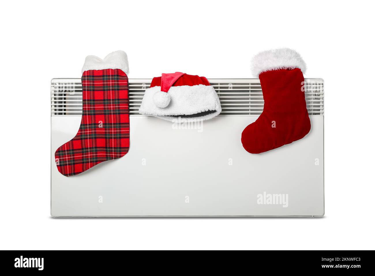 Winter warm santa socks Cut Out Stock Images & Pictures - Alamy