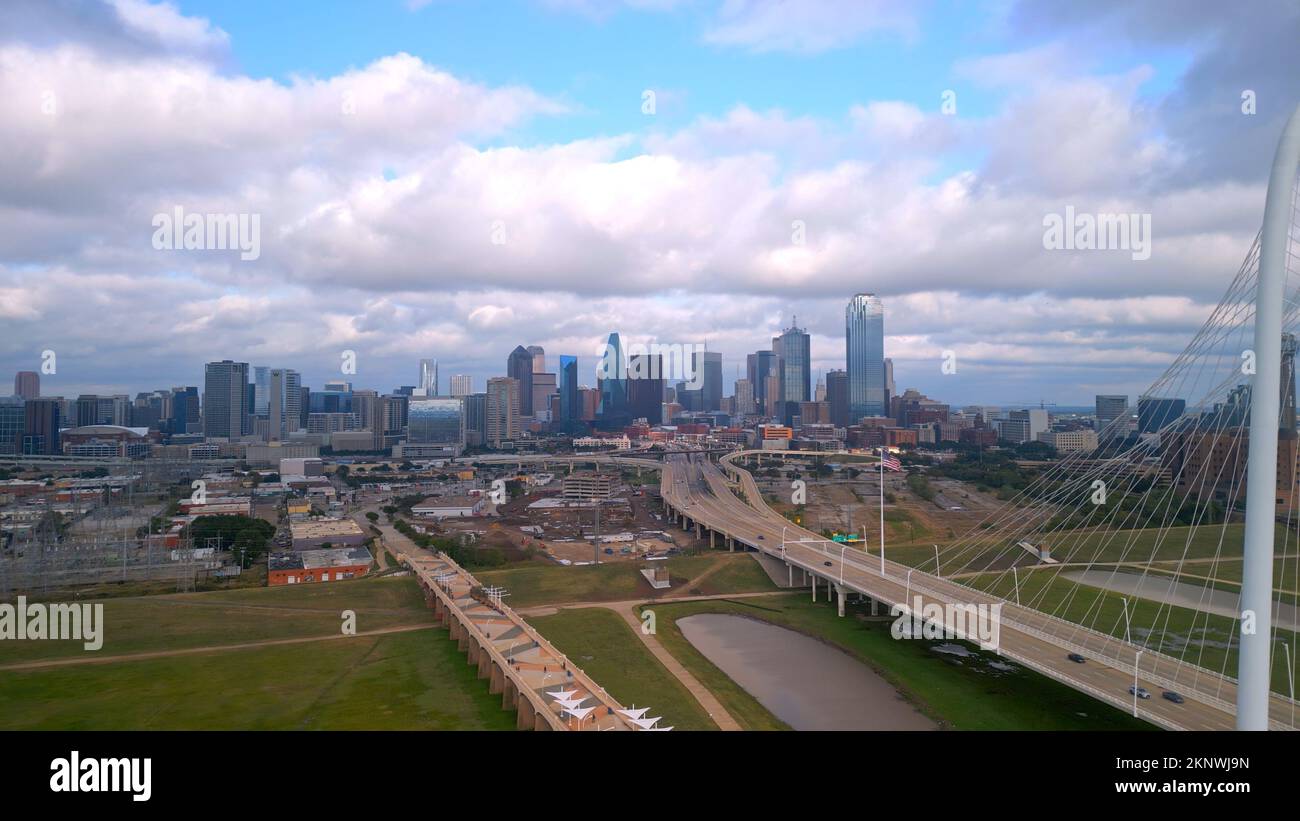 Skyline of Dallas Texas from above - DALLAS, UNITED STATES - NOVEMBER ...