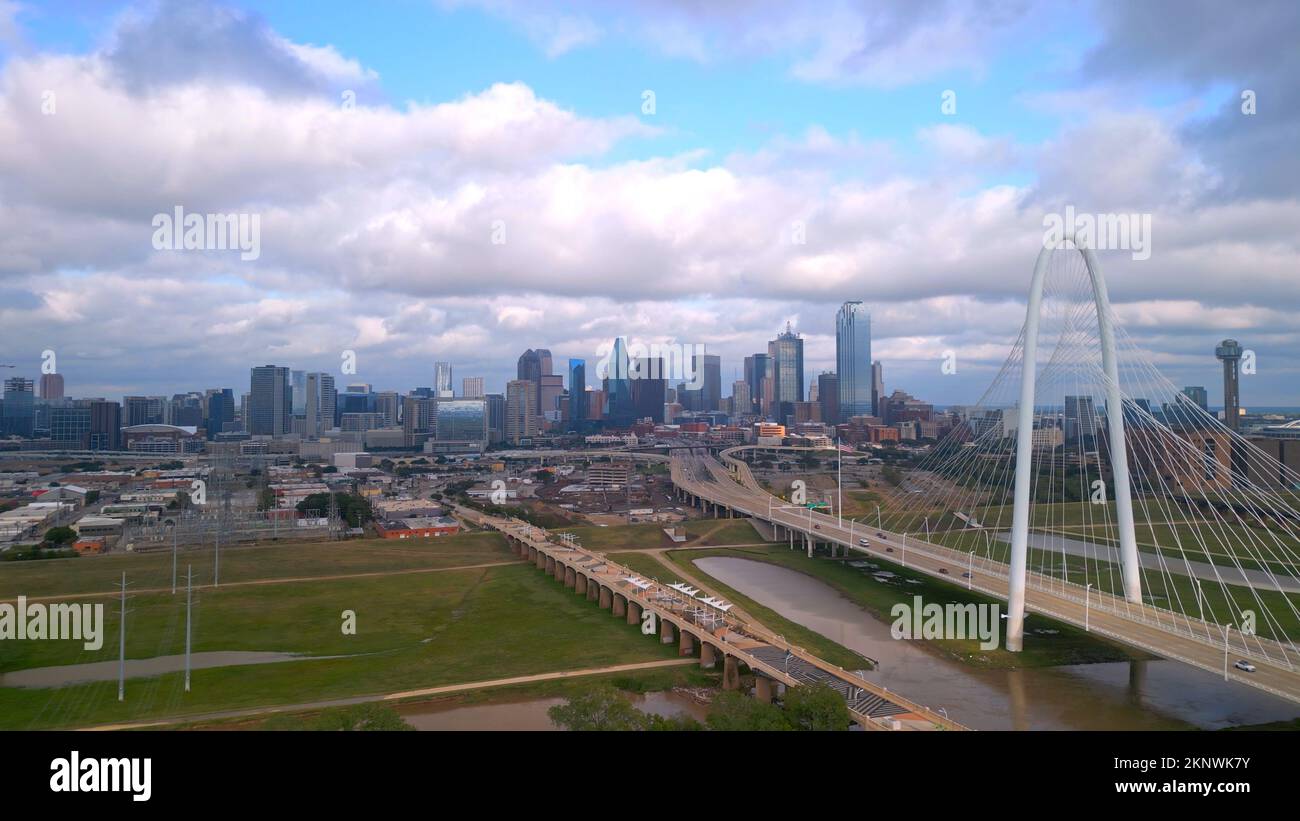 Skyline of Dallas Texas from above - DALLAS, UNITED STATES - NOVEMBER ...