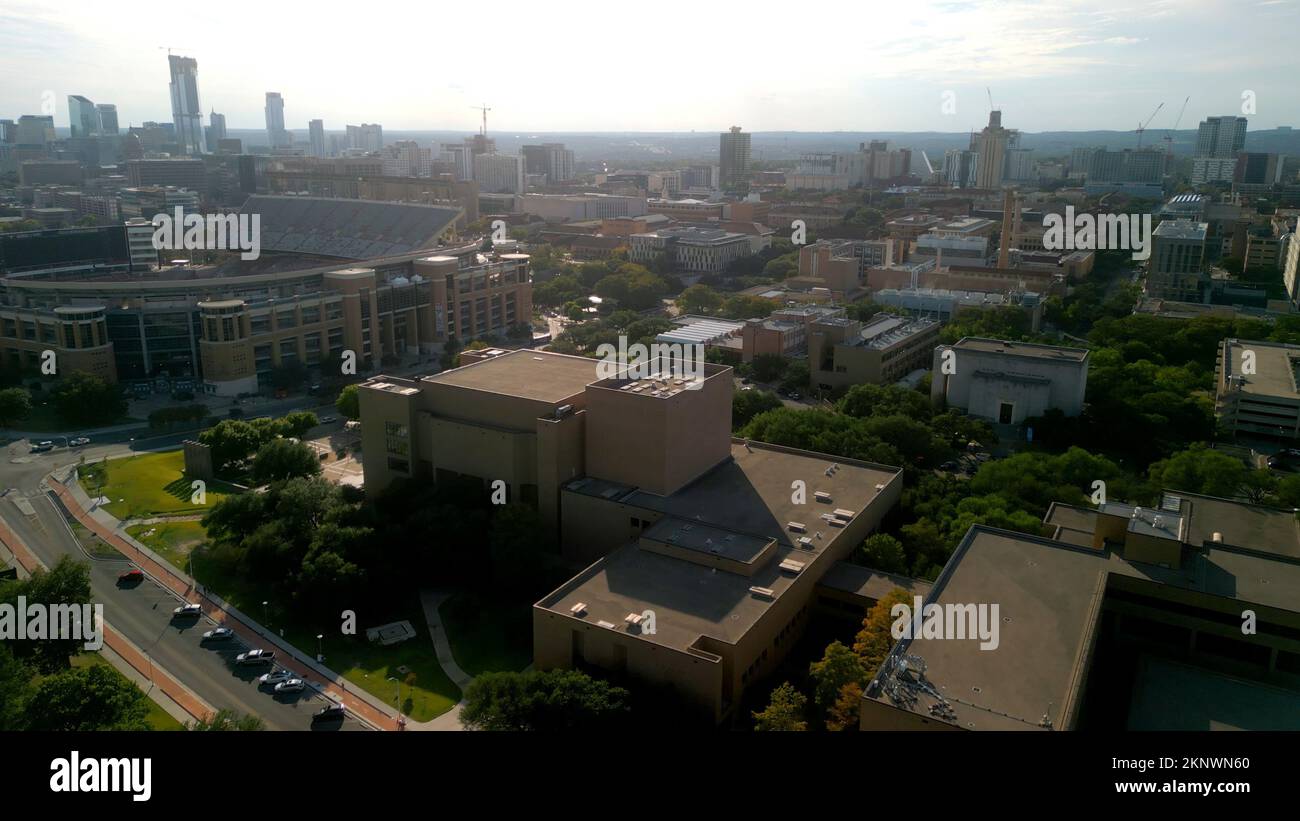 The Texas University in Austin from above - AUSTIN, UNITED STATES ...