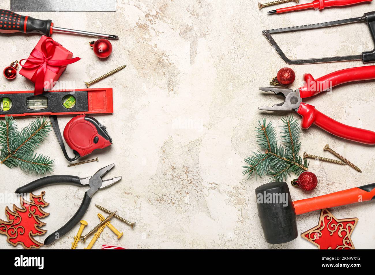 Frame made workers tools hi-res stock photography and images - Alamy