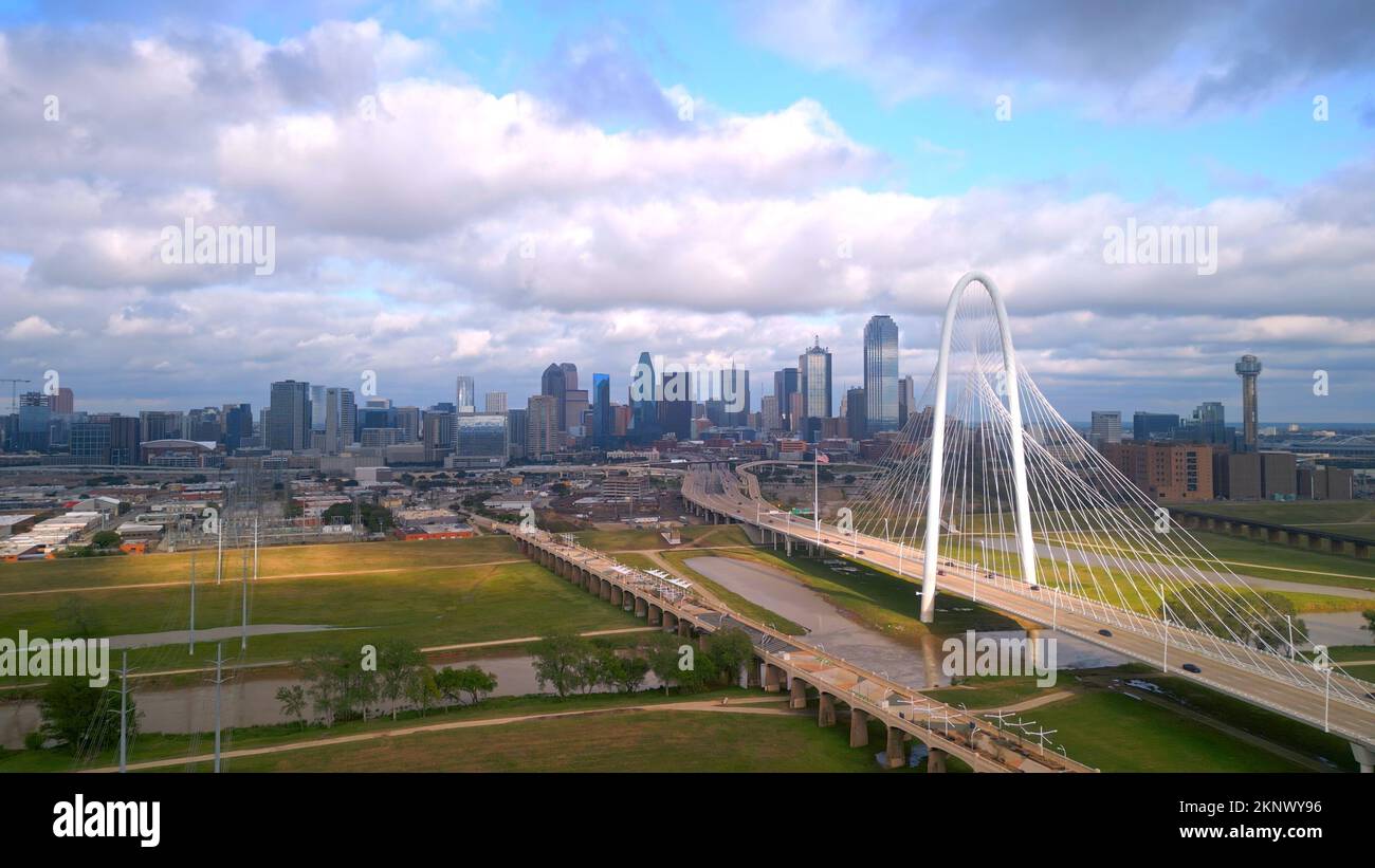 Skyline of Dallas Texas from above - DALLAS, UNITED STATES - NOVEMBER ...