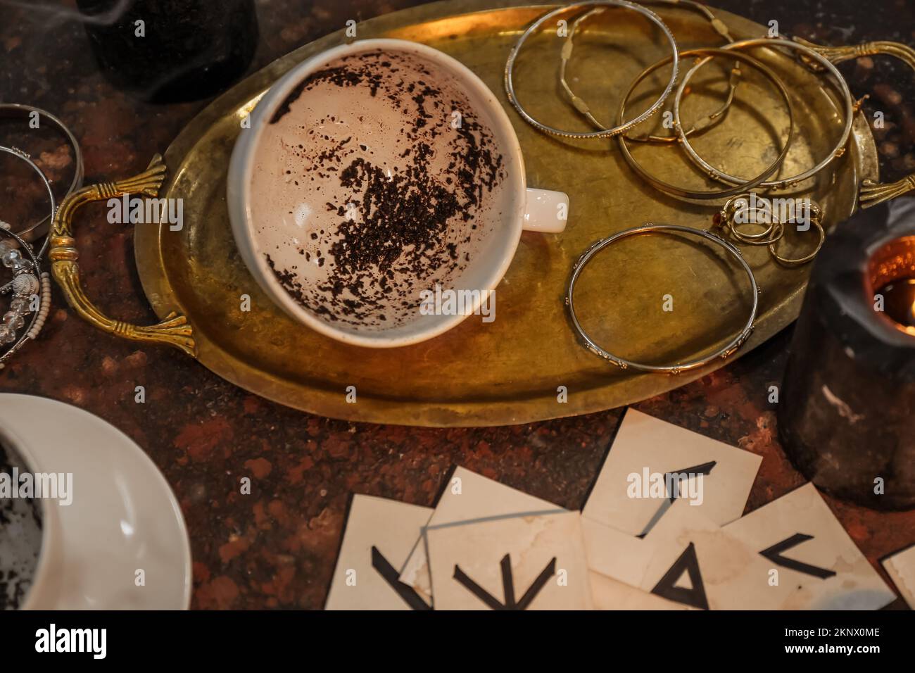 Magic attributes clairvoyant on hi-res stock photography and images - Alamy