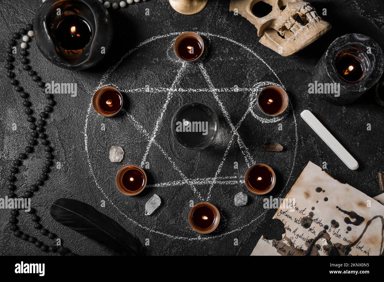 Necromancy table hi-res stock photography and images - Alamy