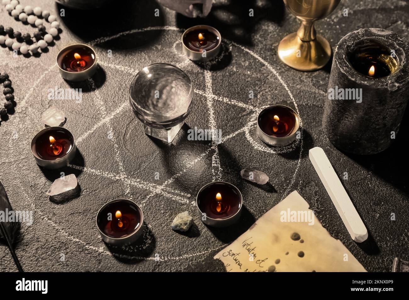 Magic attributes clairvoyant on hi-res stock photography and images - Alamy