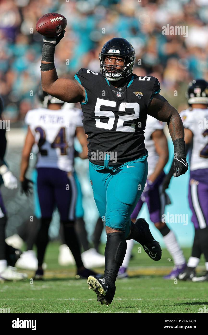Jacksonville, Florida, USA. November 27, 2022: Jacksonville Jaguars ...