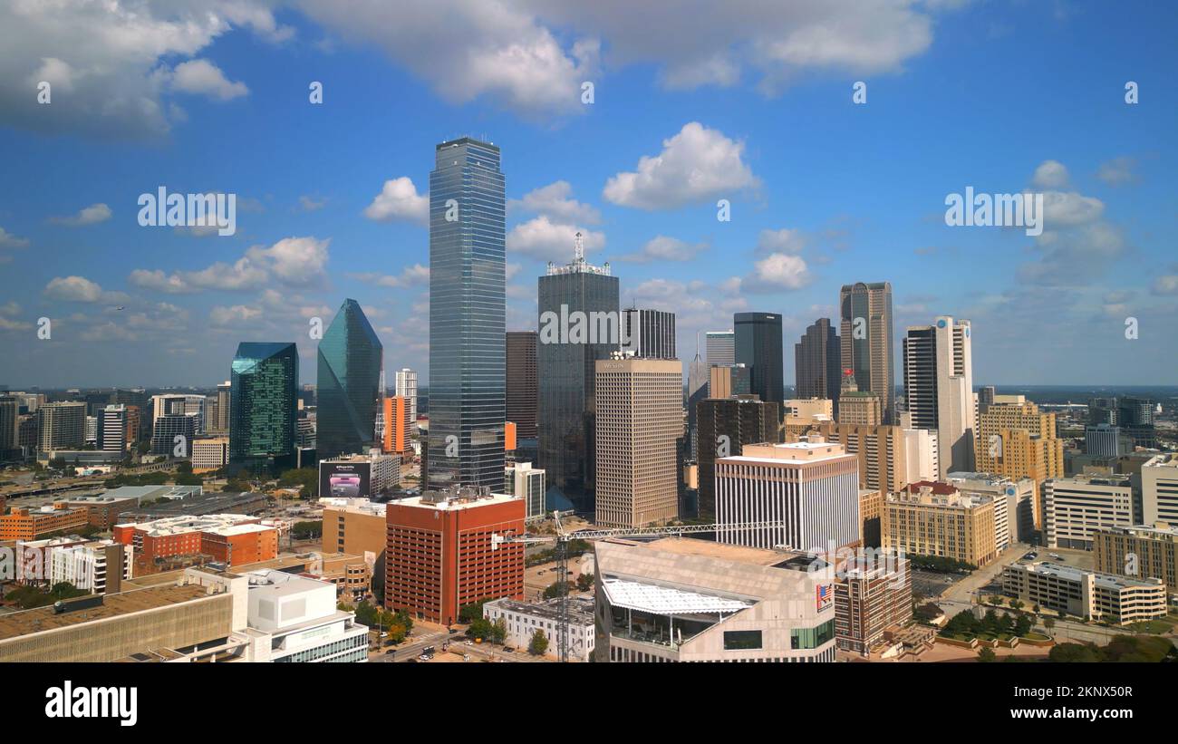 Skyline of Dallas Texas from above - DALLAS, UNITED STATES - NOVEMBER ...