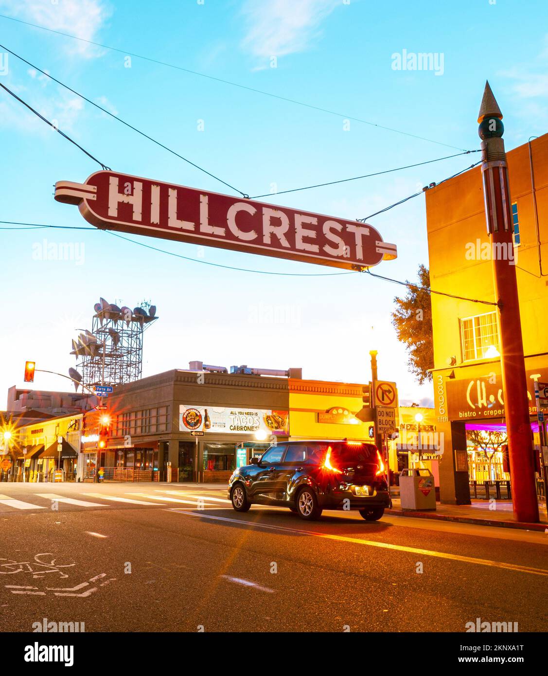 Hillcrest sign, San Diego California Stock Photo - Alamy
