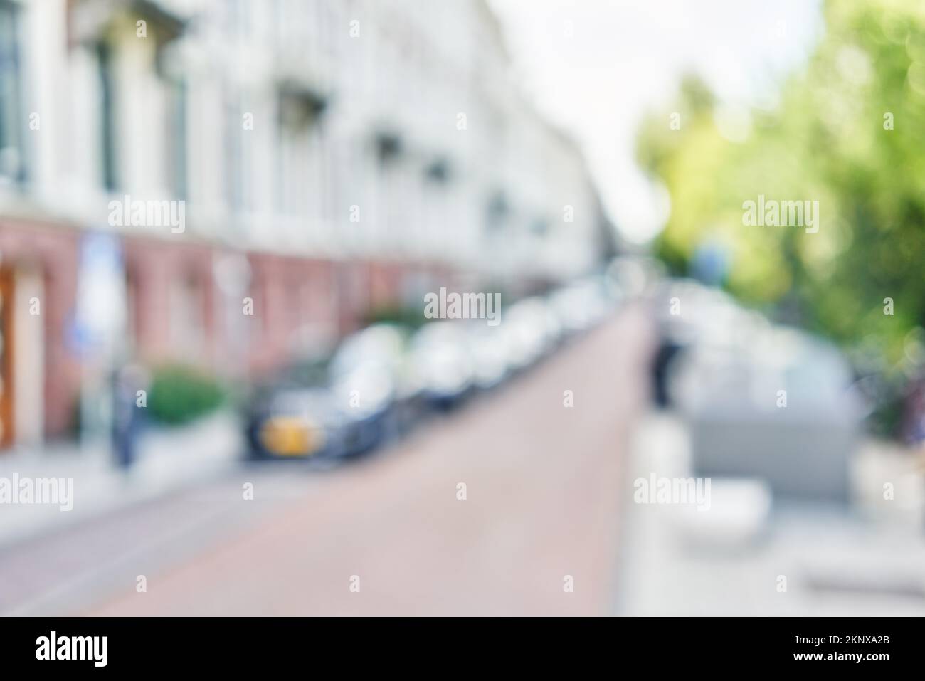 Blurred background of street Stock Photo - Alamy