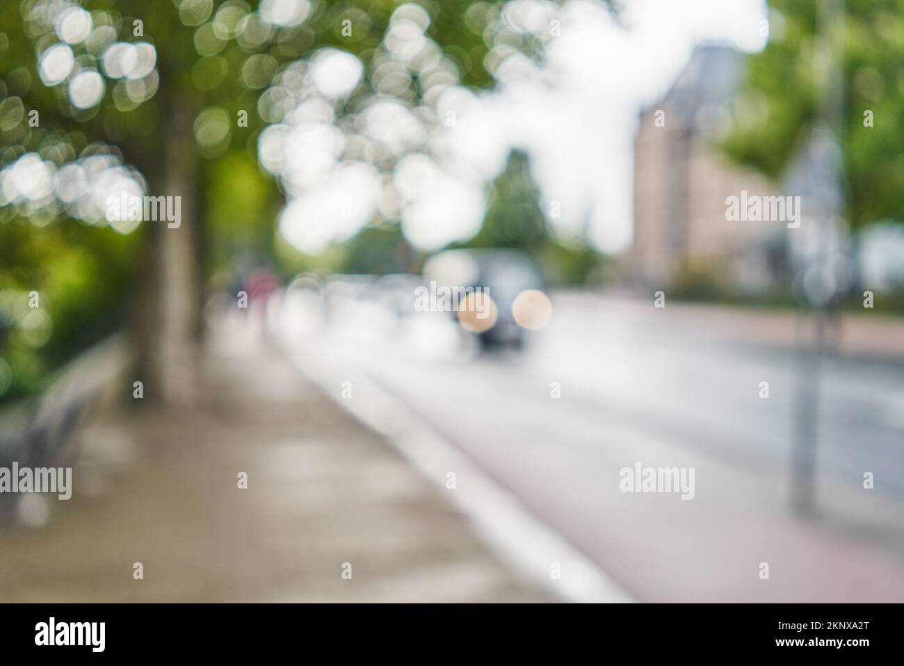 Blurred background of street Stock Photo - Alamy