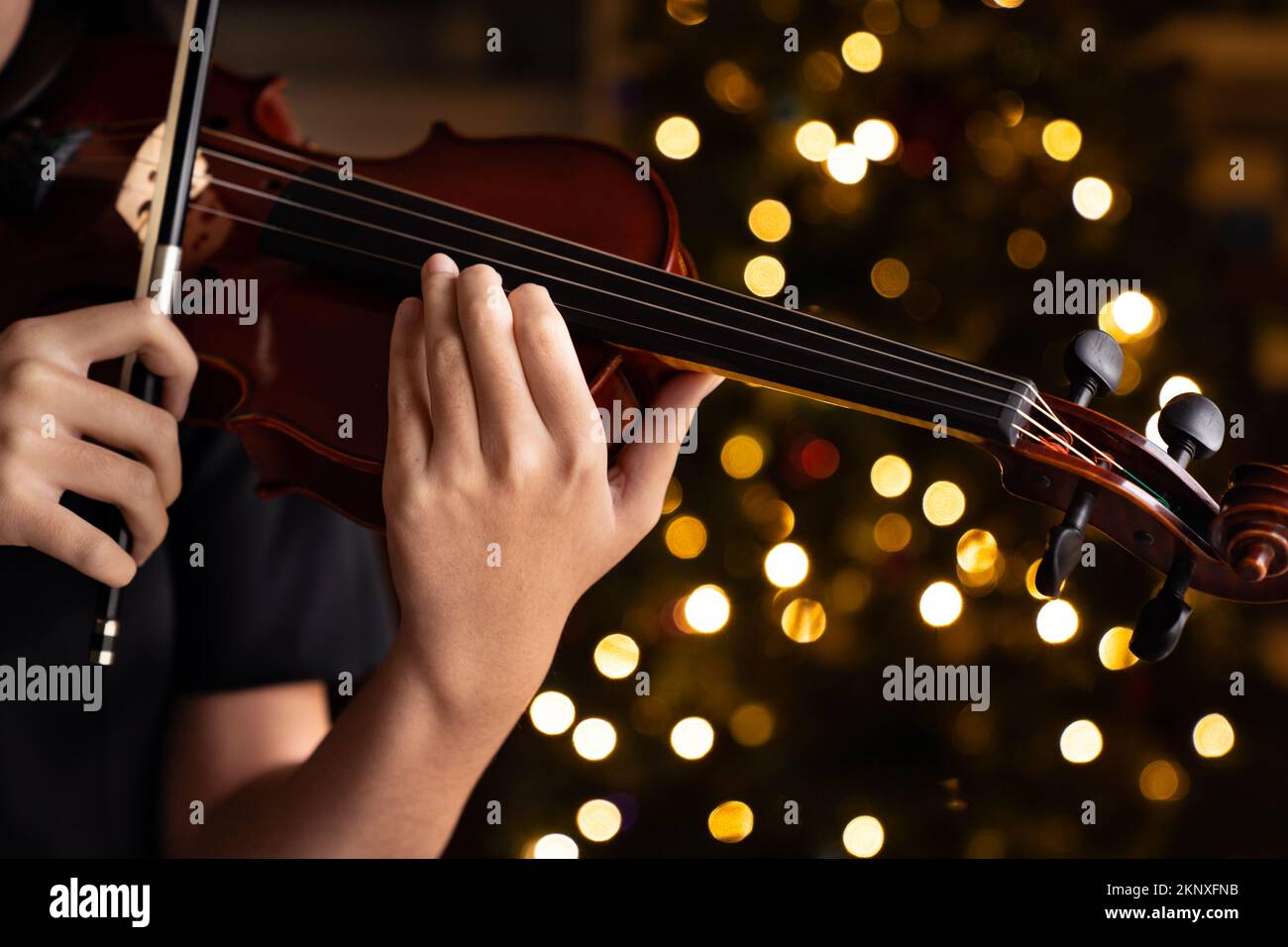 Musical instrument christmas tree ornaments hi-res stock photography ...