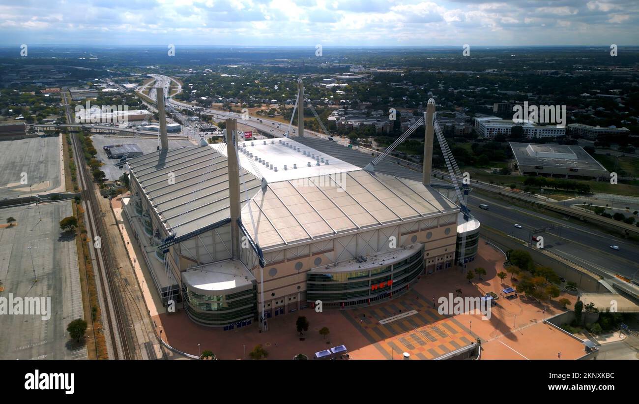 Alamodome Stadium in San Antonio Texas from above - SAN ANTONIO, UNITED ...