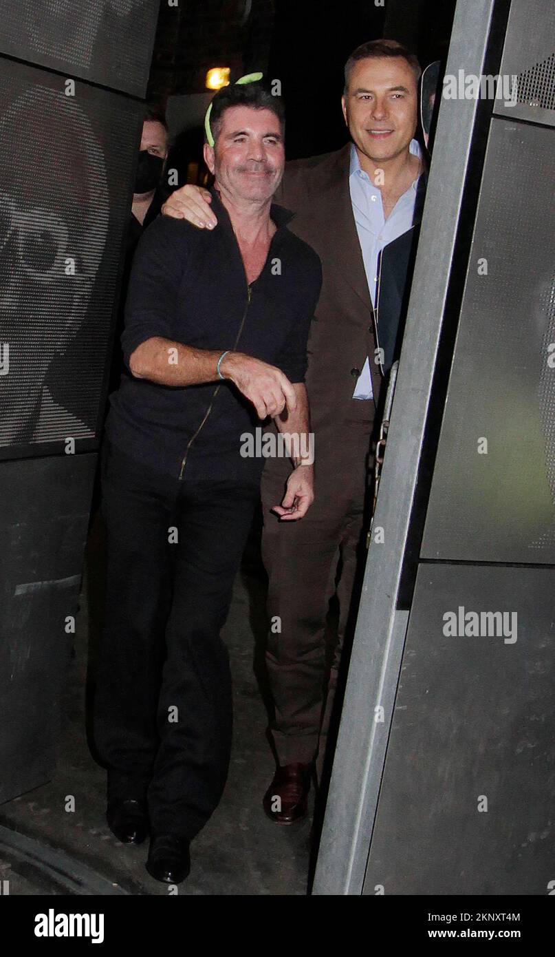 simon cowell and his good friends David Williams at the palladium 21-1 ...