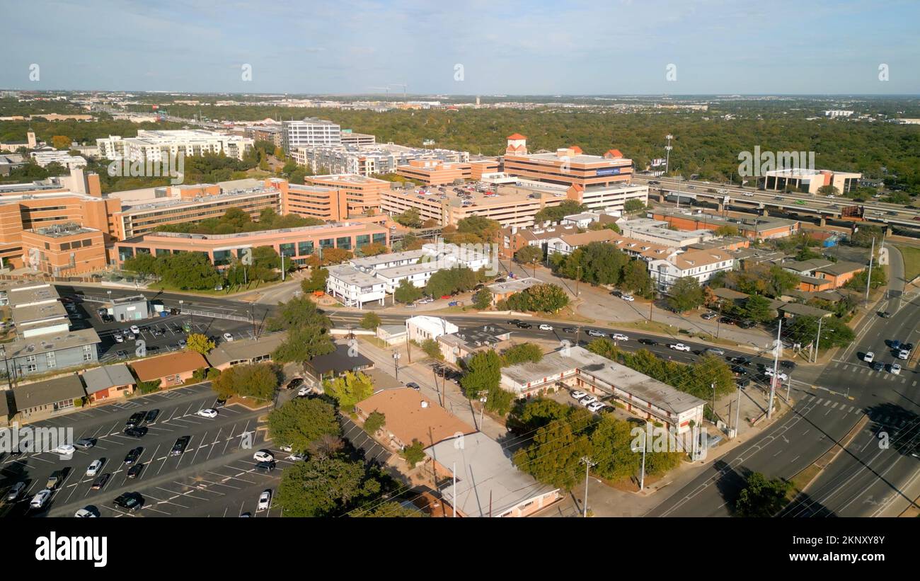 The Texas University in Austin from above - AUSTIN, UNITED STATES ...