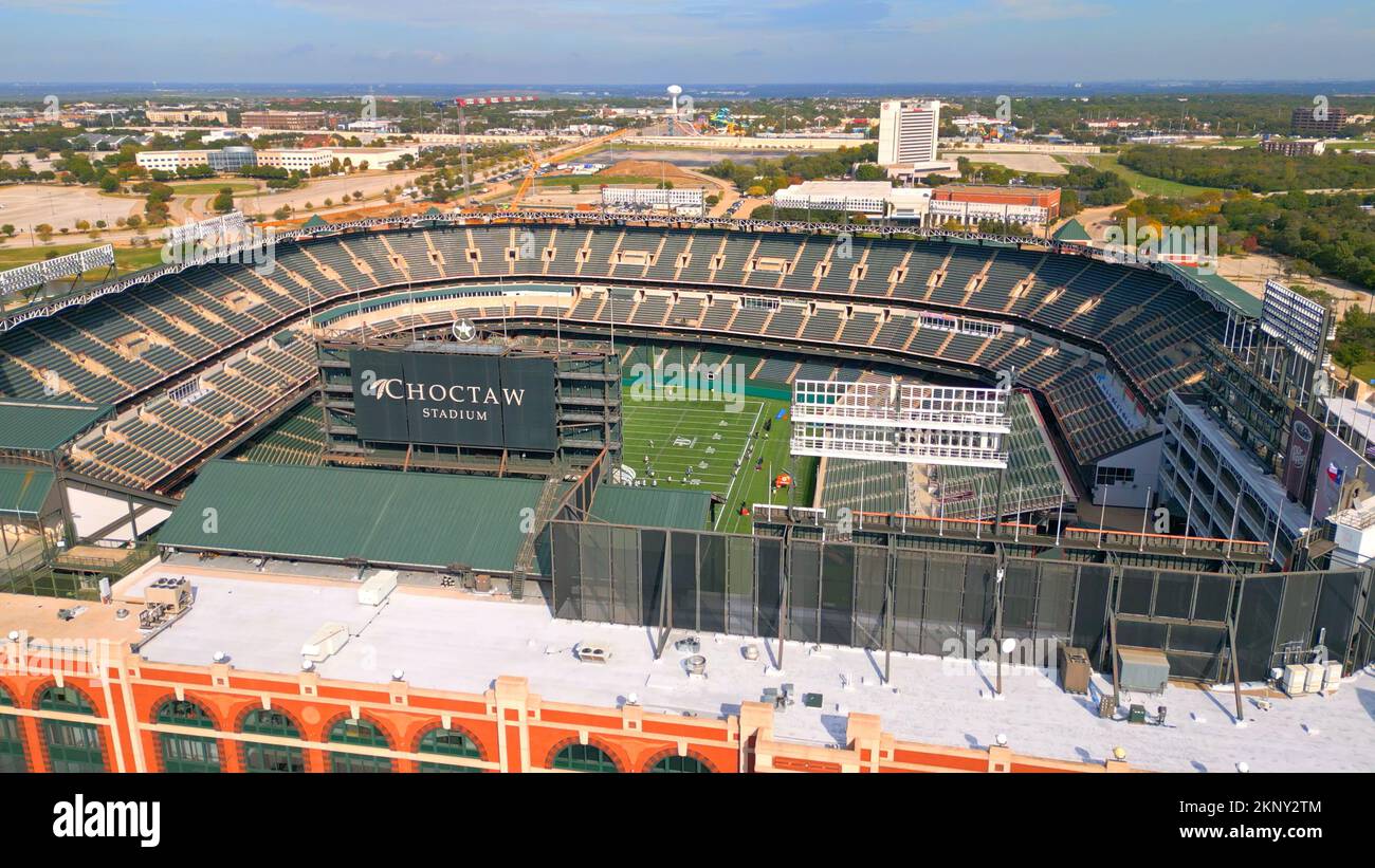 Choctaw Football stadium in Arlington from above - ARLINGTON, UNITED ...