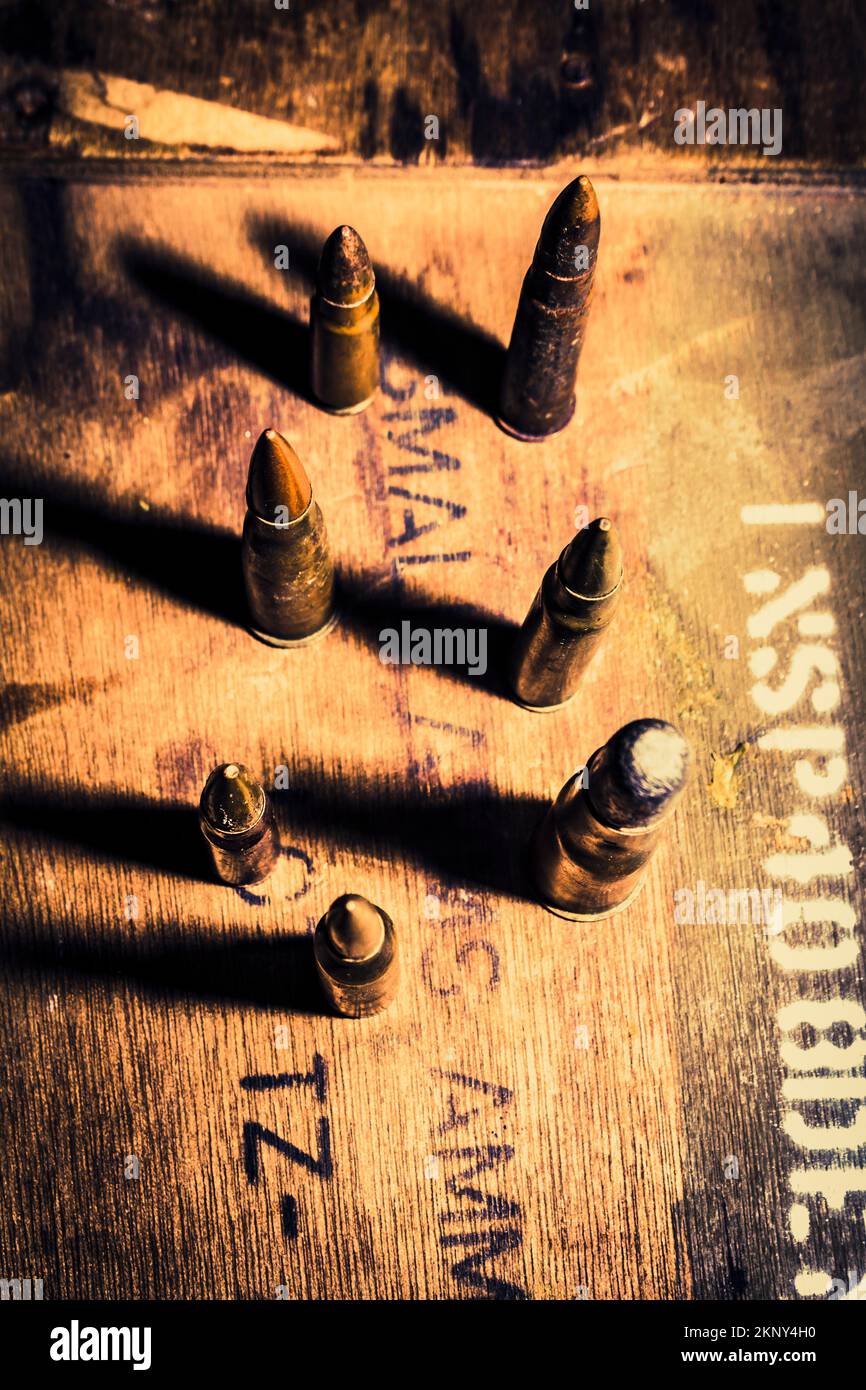 Bullets are not school supplies hi-res stock photography and images - Alamy