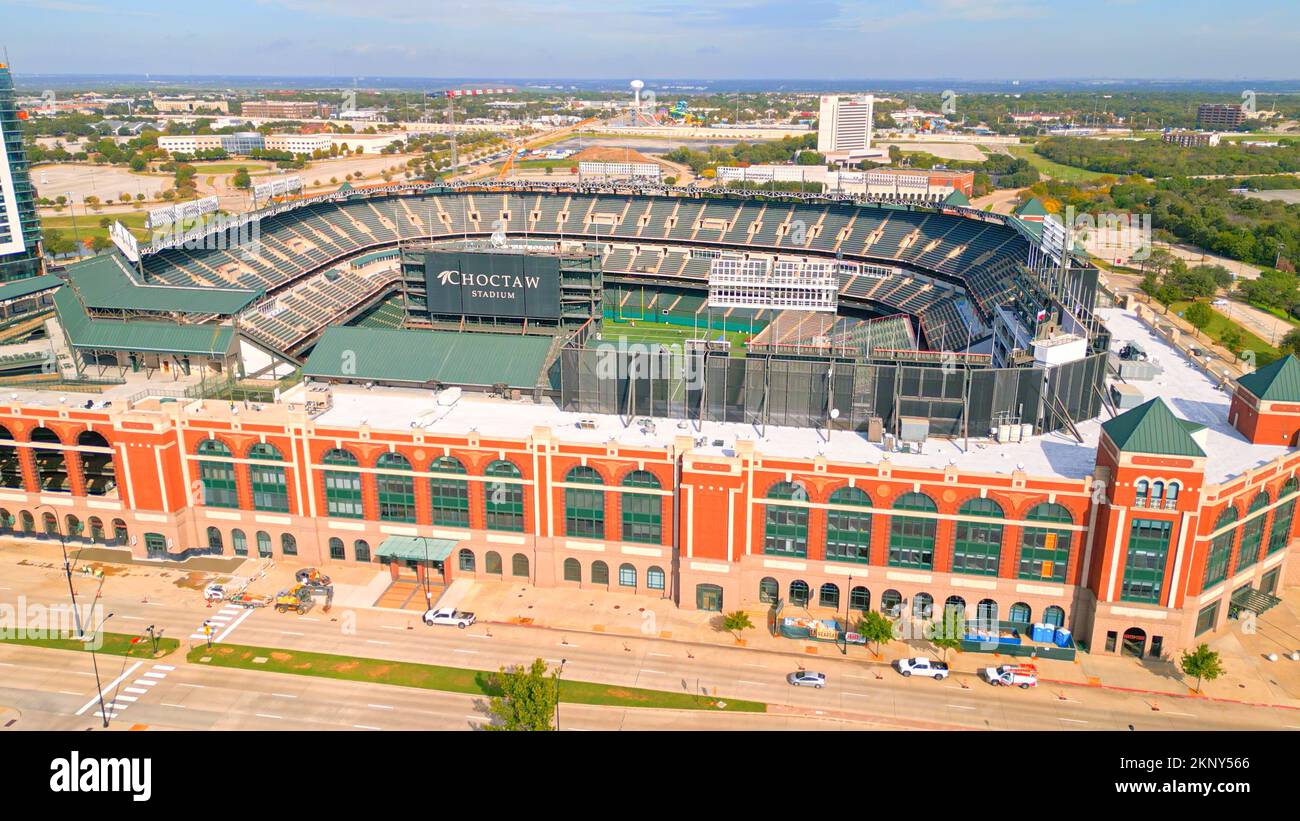Choctaw Football stadium in Arlington from above - ARLINGTON, UNITED ...