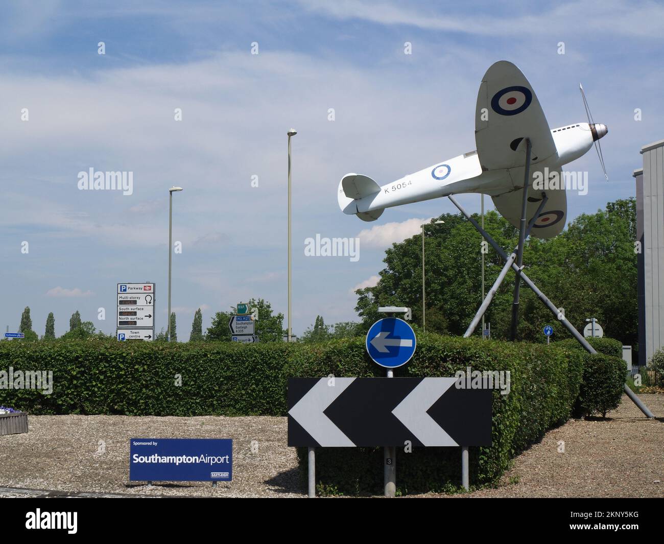 Replica Supermarine Spitfire K5054 at Southampton Airport, Hampshire ...