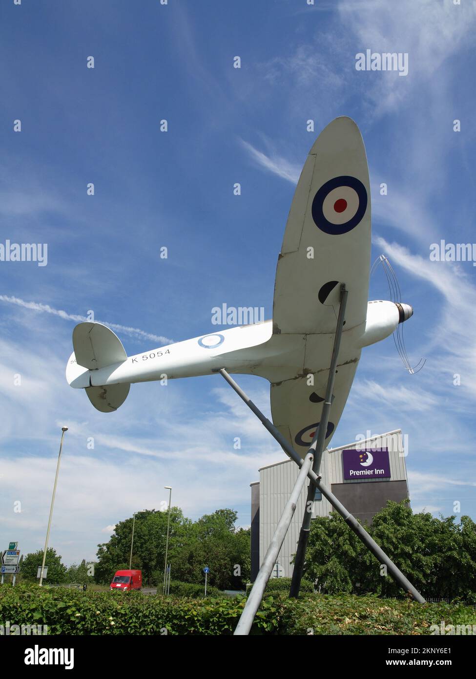 Replica Supermarine Spitfire K5054 at Southampton Airport, Hampshire ...