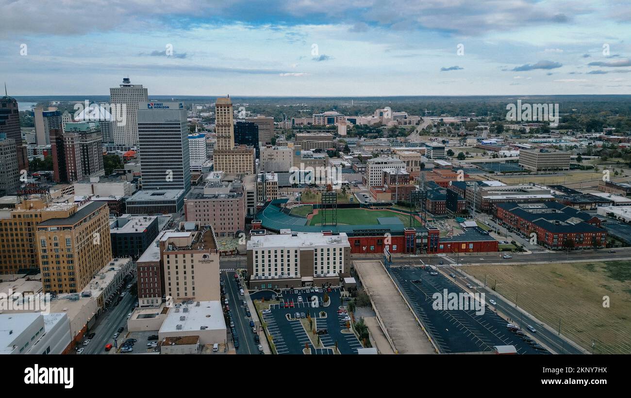 Memphis city aerial hi-res stock photography and images - Alamy